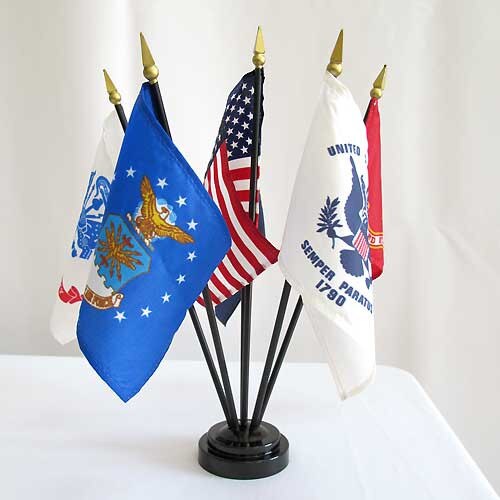 Miniature Armed Forces Flag Set | Carrot-Top Flags