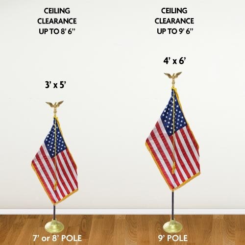 Buy Premium Indoor U.S. Flag Set | Carrot Top Flags | Carrot-Top Flags