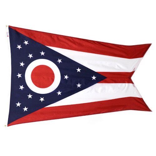 Outdoor Ohio State Flags | Carrot-Top Flags