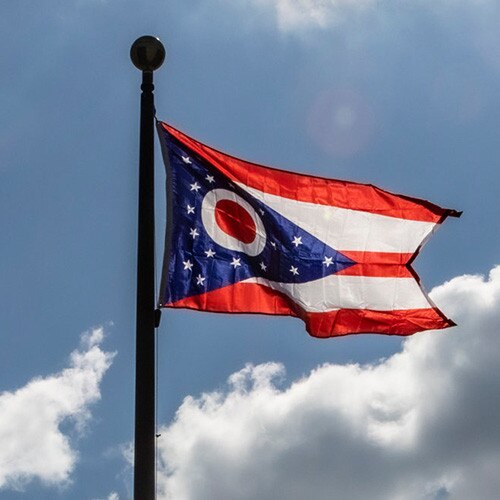 Outdoor Ohio State Flags | Carrot-Top Flags