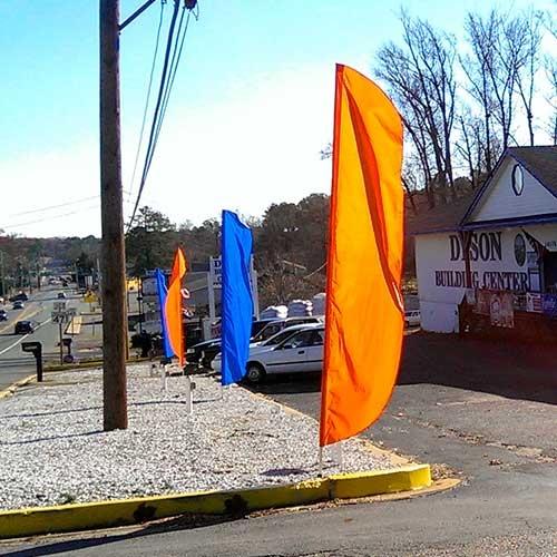 Solid Color Flutter Flags | Carrot-Top Flags